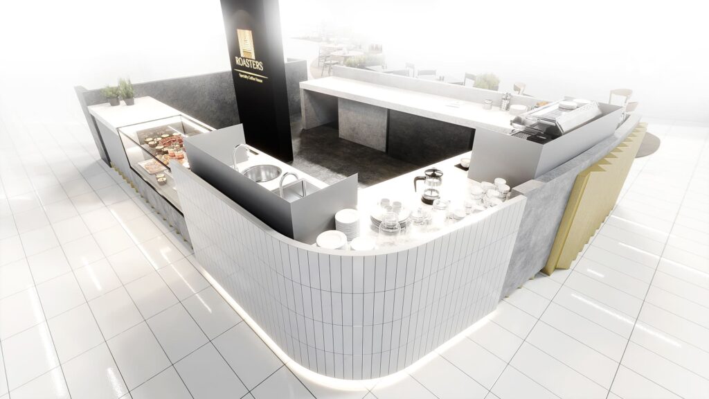 Roasters Specialty Coffee, Dubai Mall Island | KG Design | Interior ...